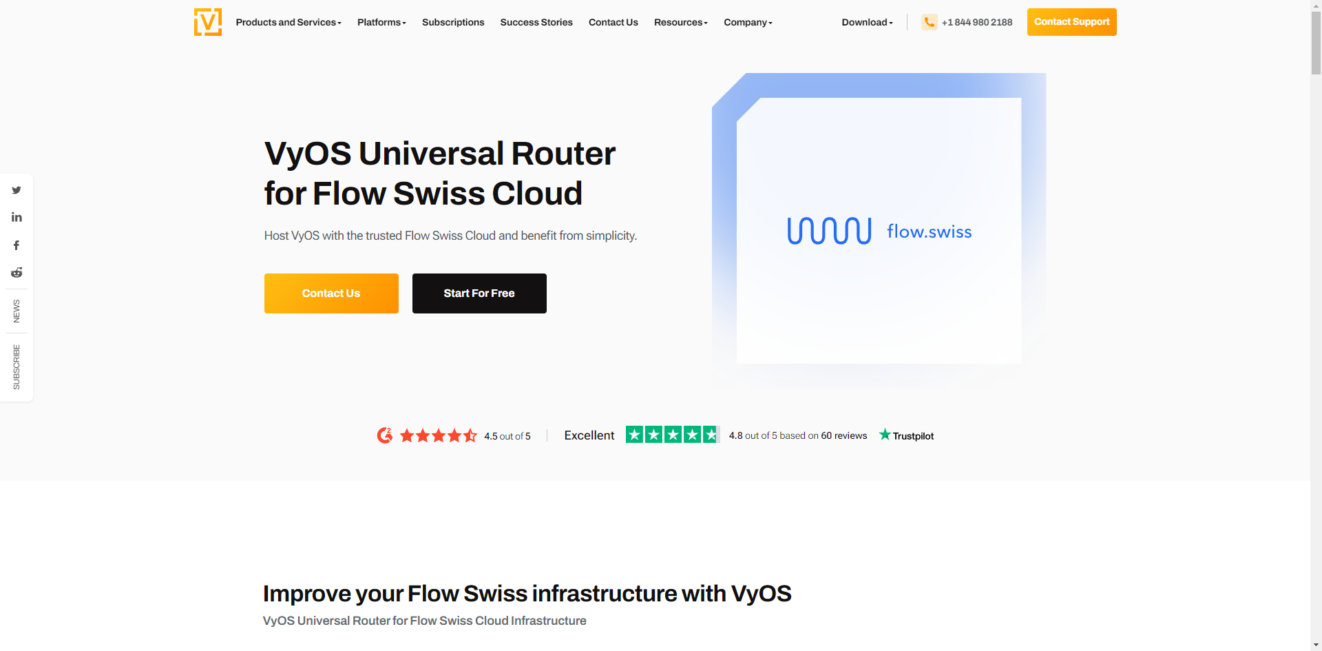 VyOS on Flow Swiss Cloud - VyOS